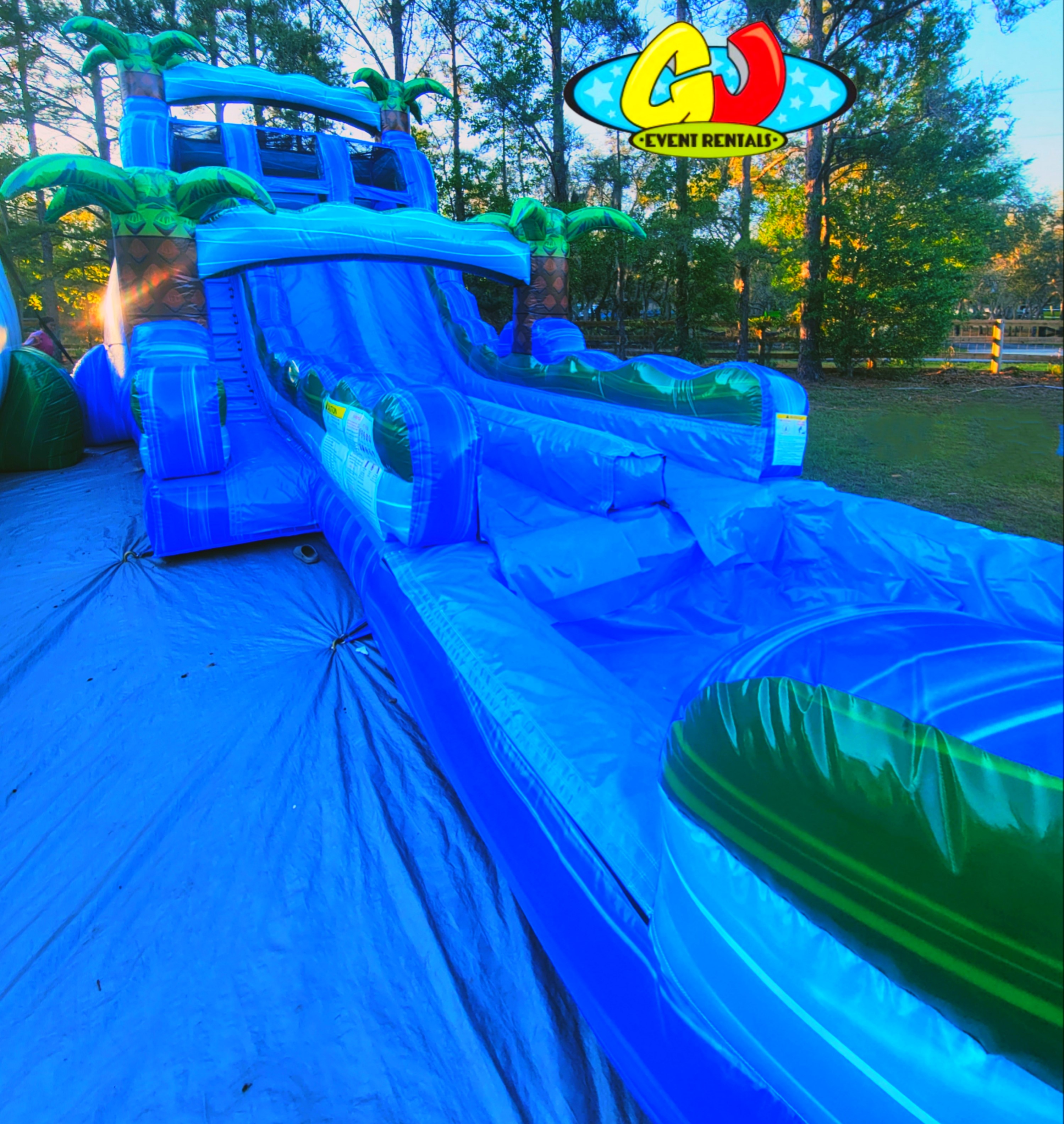 Hawaiian Hybrid 18ft double lane slide - Hire in FL | Gloria James ...