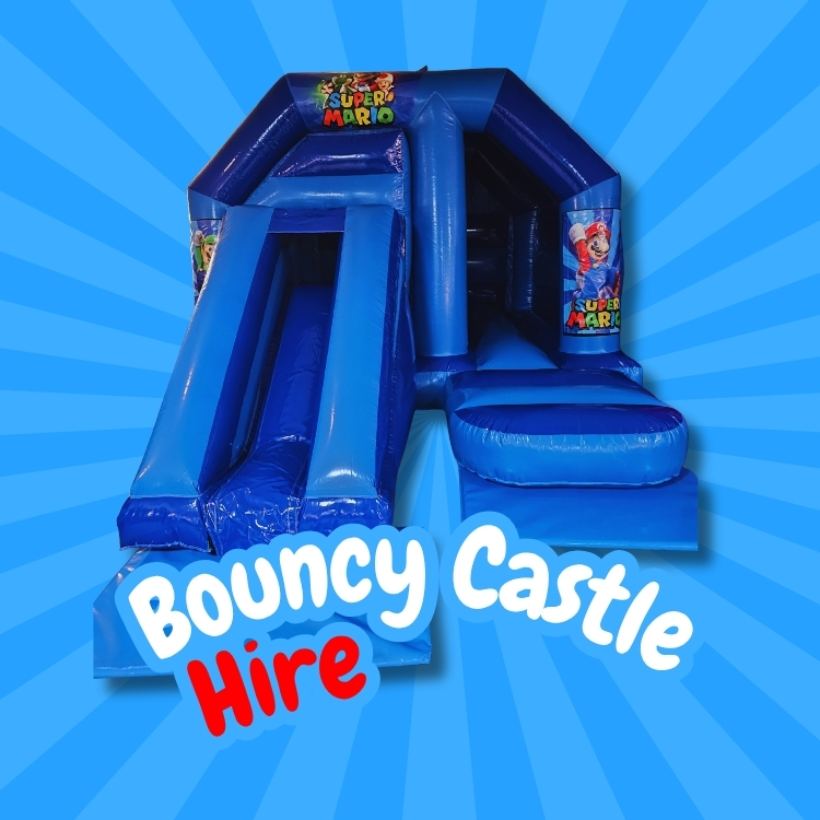 Super Mario Bouncy Castle with Slide
