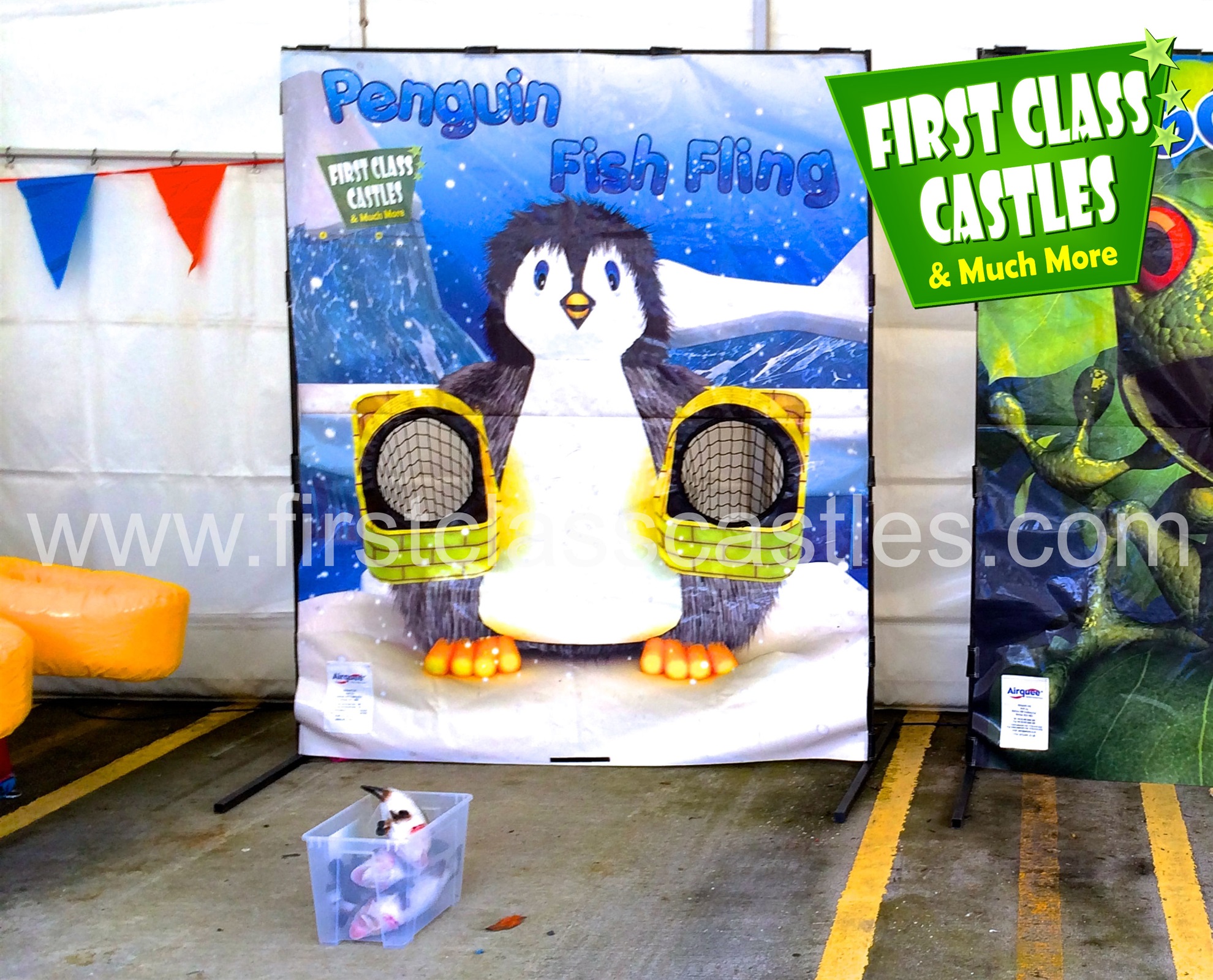 First Class Castles - Penguin Fish Fling Party Game for Hire in Ireland.