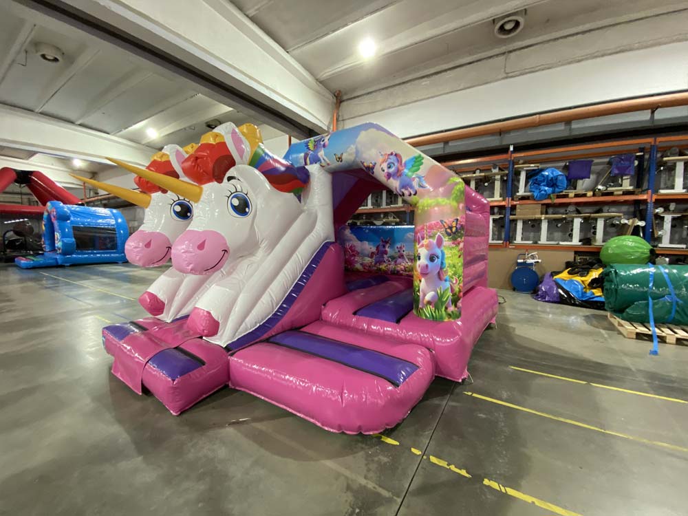 Twin Head Unicorn Bounce & Slide (3D) 15ft x 12ft