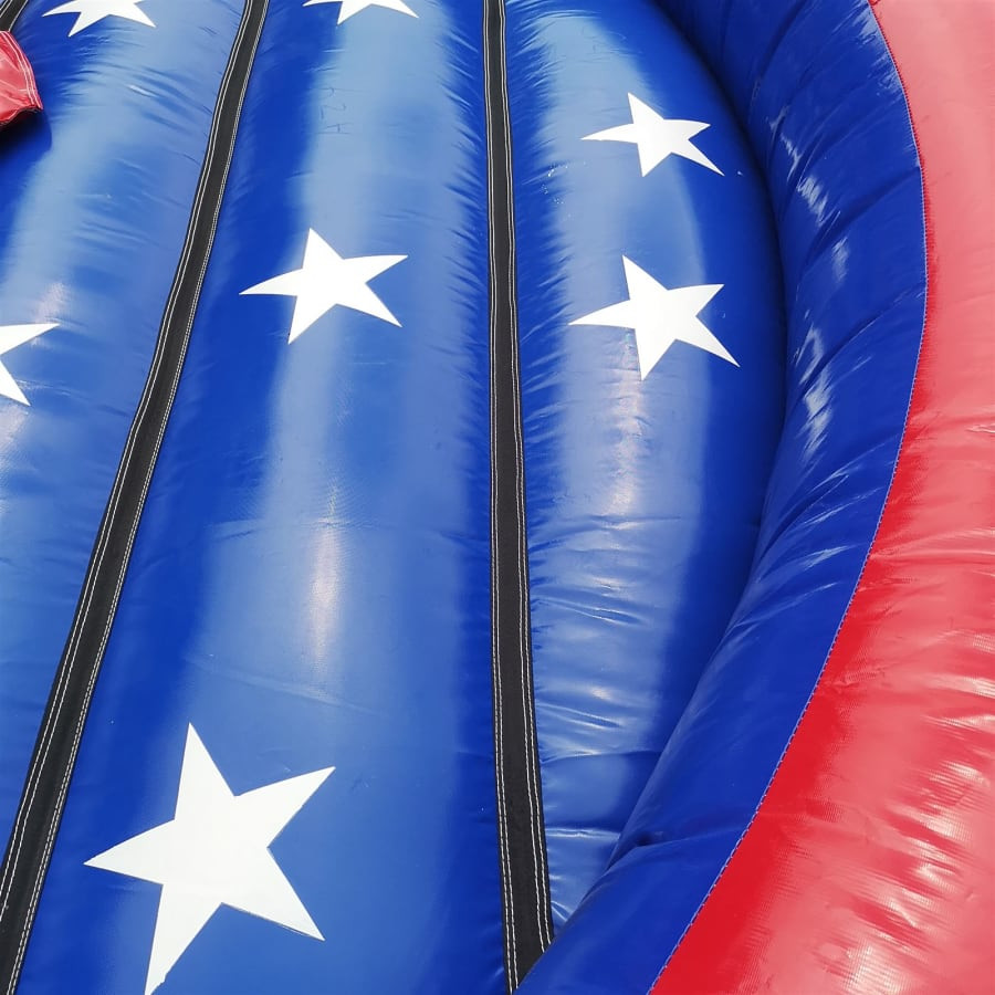 BBOL-113a - 15x15x2.5ft - Bull bed - (Red & Blue Stars & Stripes ...
