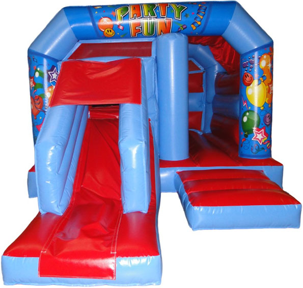 Party Time Front Slide Combi A - Bouncy Castle Hire in Leeds, Bradford ...