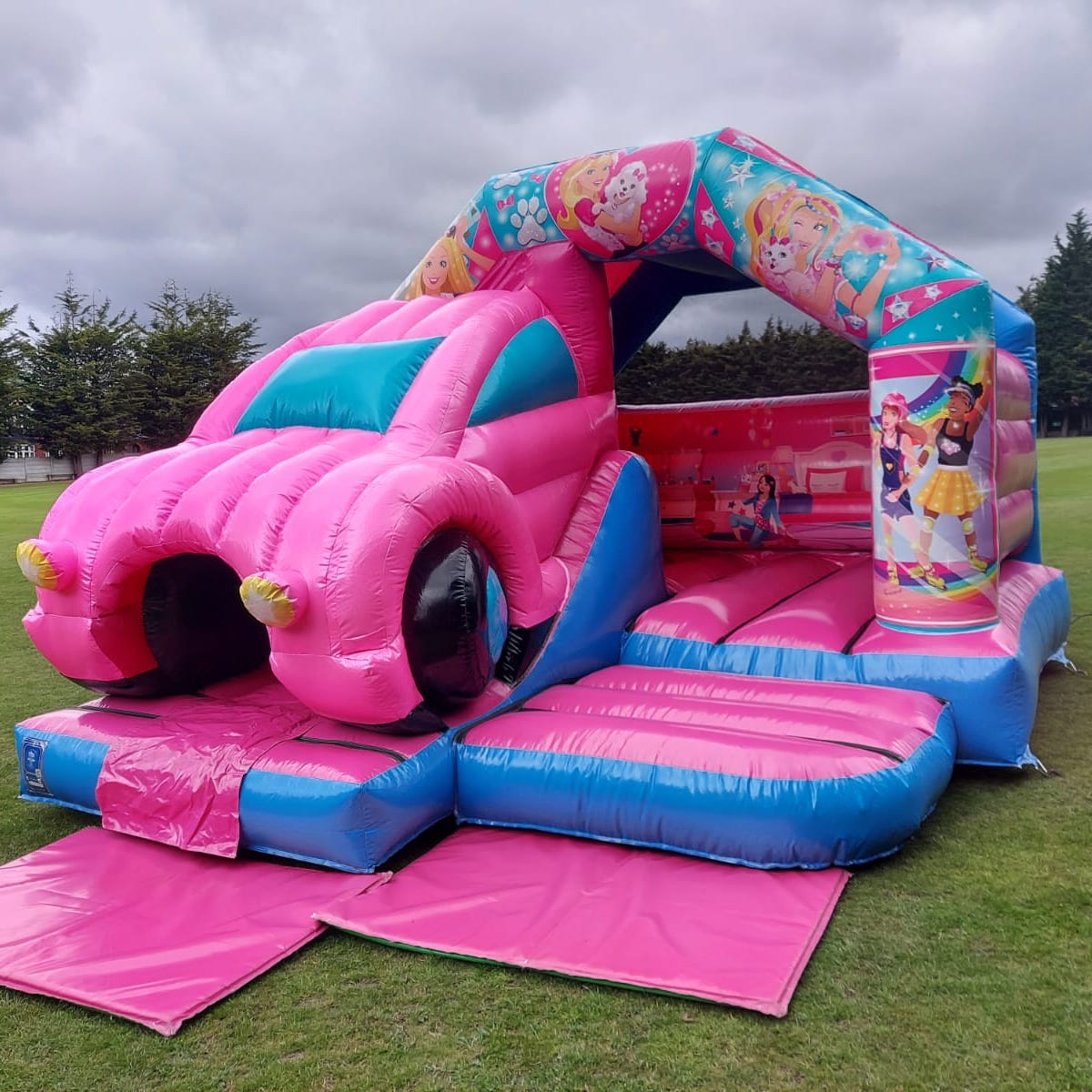 Barbie Dream Car Combi Castle - Bouncy Castle Hire in Nottinghamshire ...
