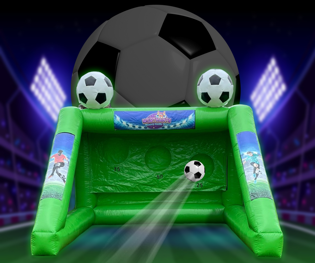 Inflatable football shootout hire in Northampton - Kettering - Wooton