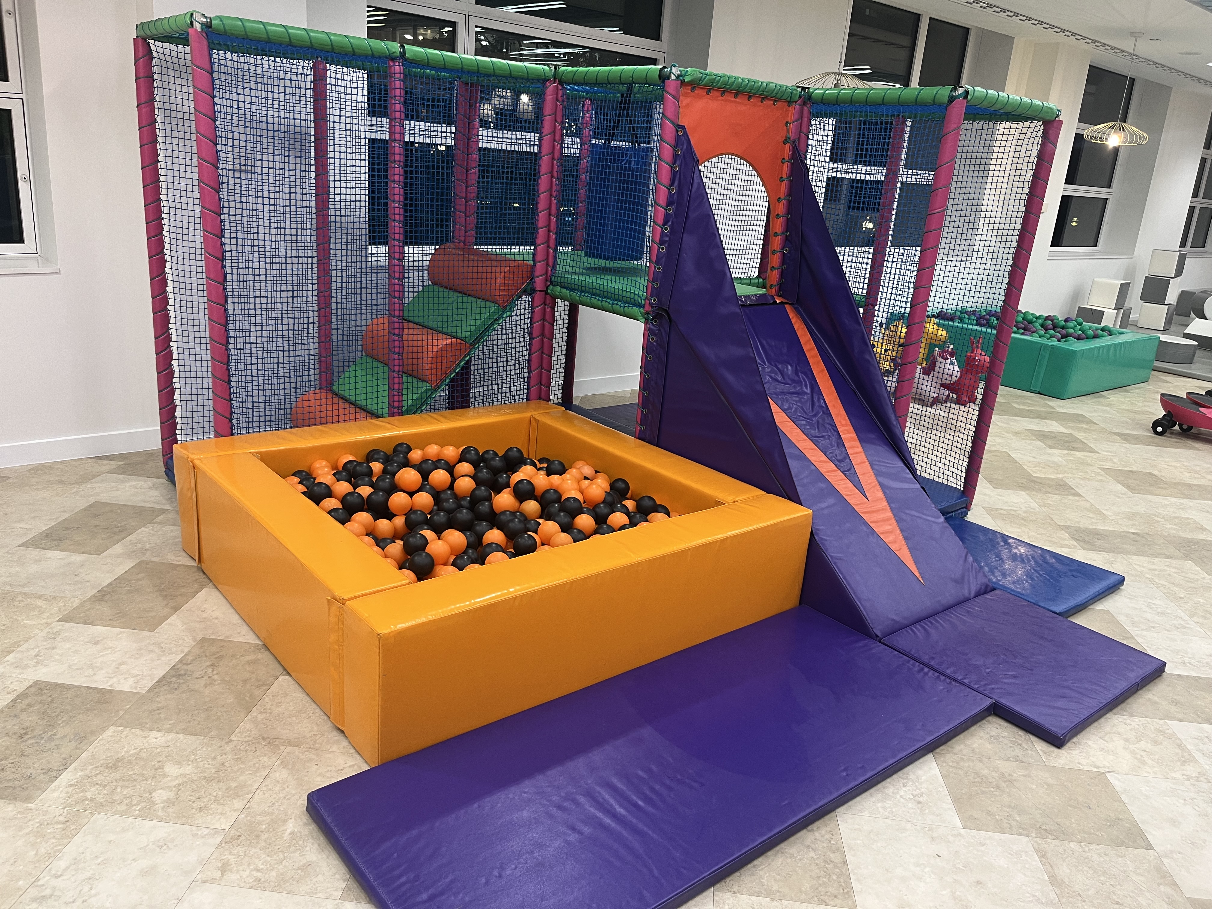Orange & Black Ball Pond Hire | Soft Play London | Kids' Parties