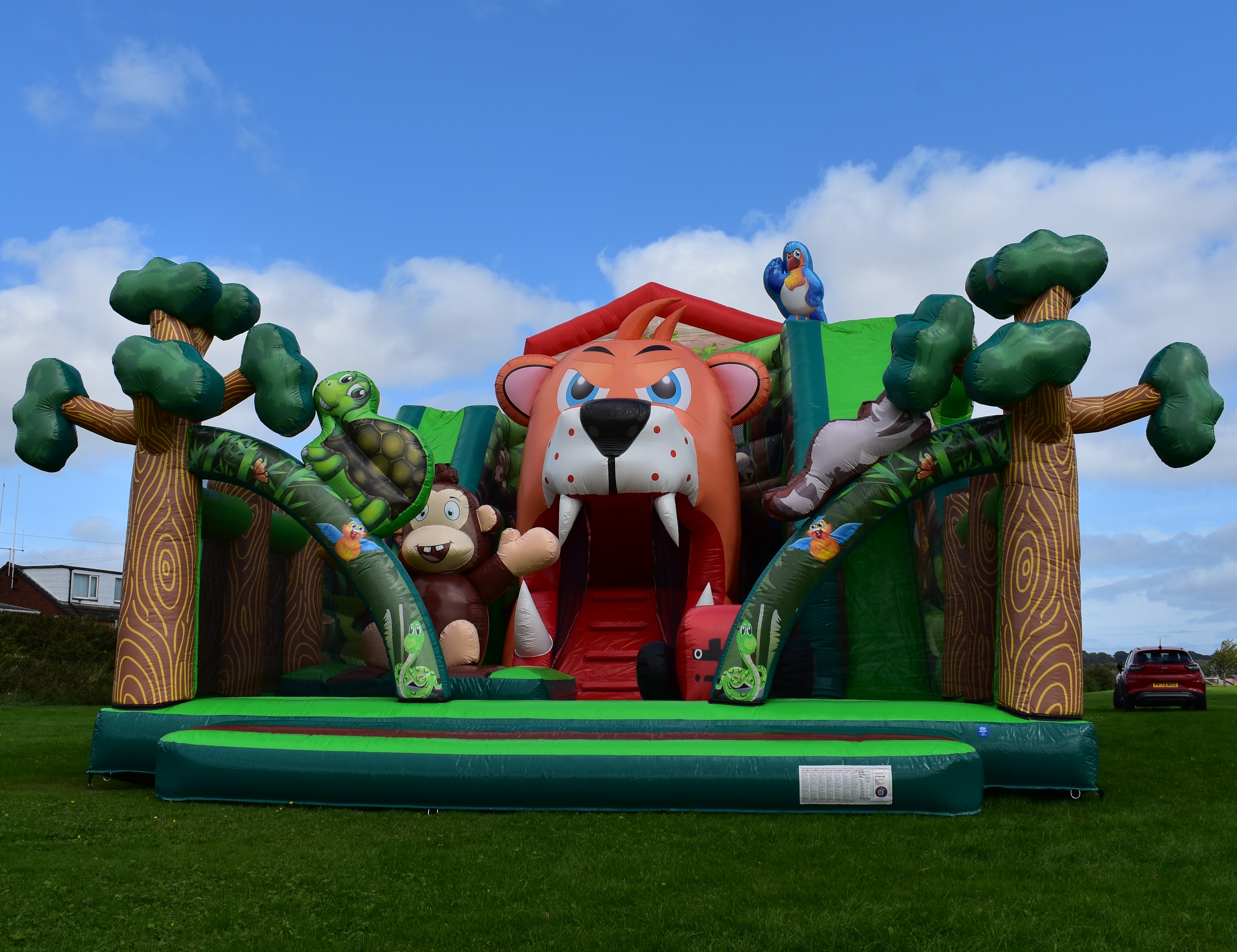 Jungle Playbridge Skywalk (25ft x 35ft) - Bouncy Castle Hire in St ...