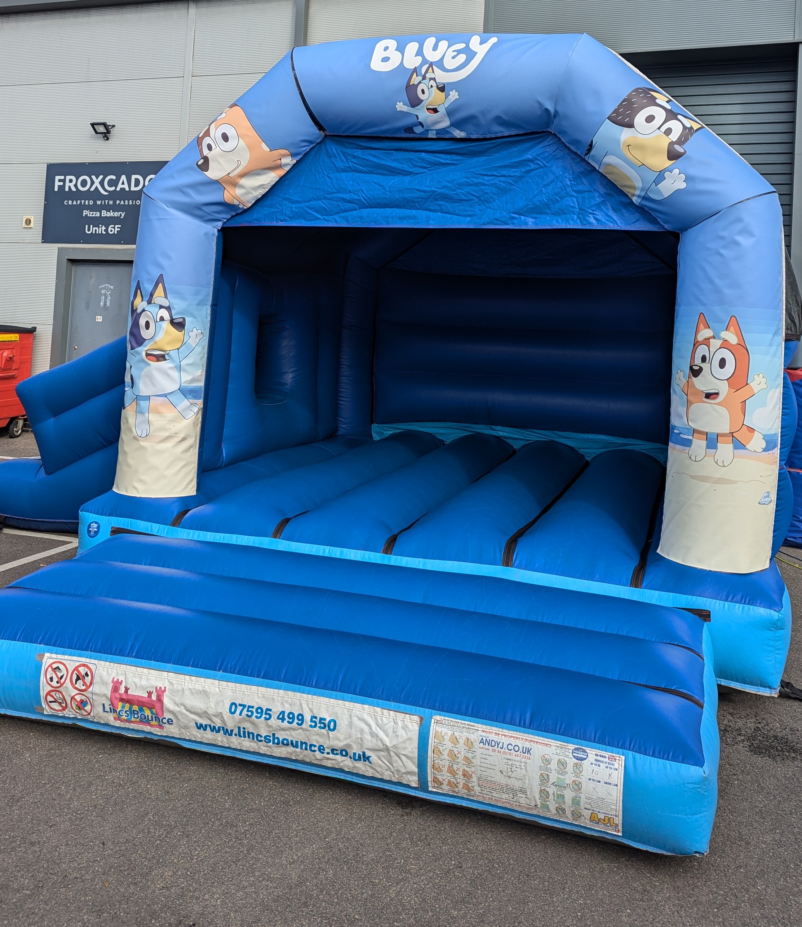 Dance & Bounce Side Slide with Bluey Artwork - Hire in Lincoln | Lincs ...