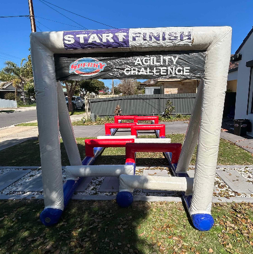 AFL Football Inflatable Hire | Agility Challenge & Sports Fun Adelaide