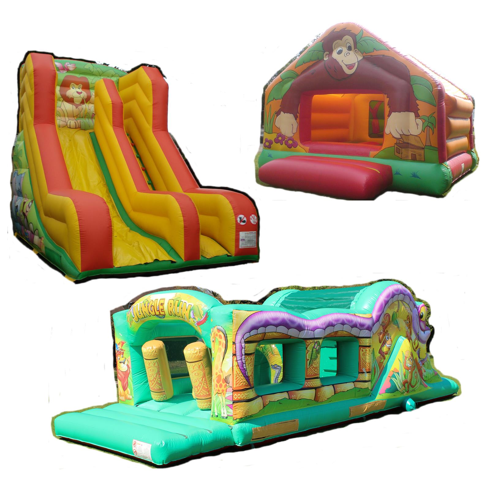 Jungle 3 Inflatable Package - Bouncy Castle and Inflatable Hire in ...