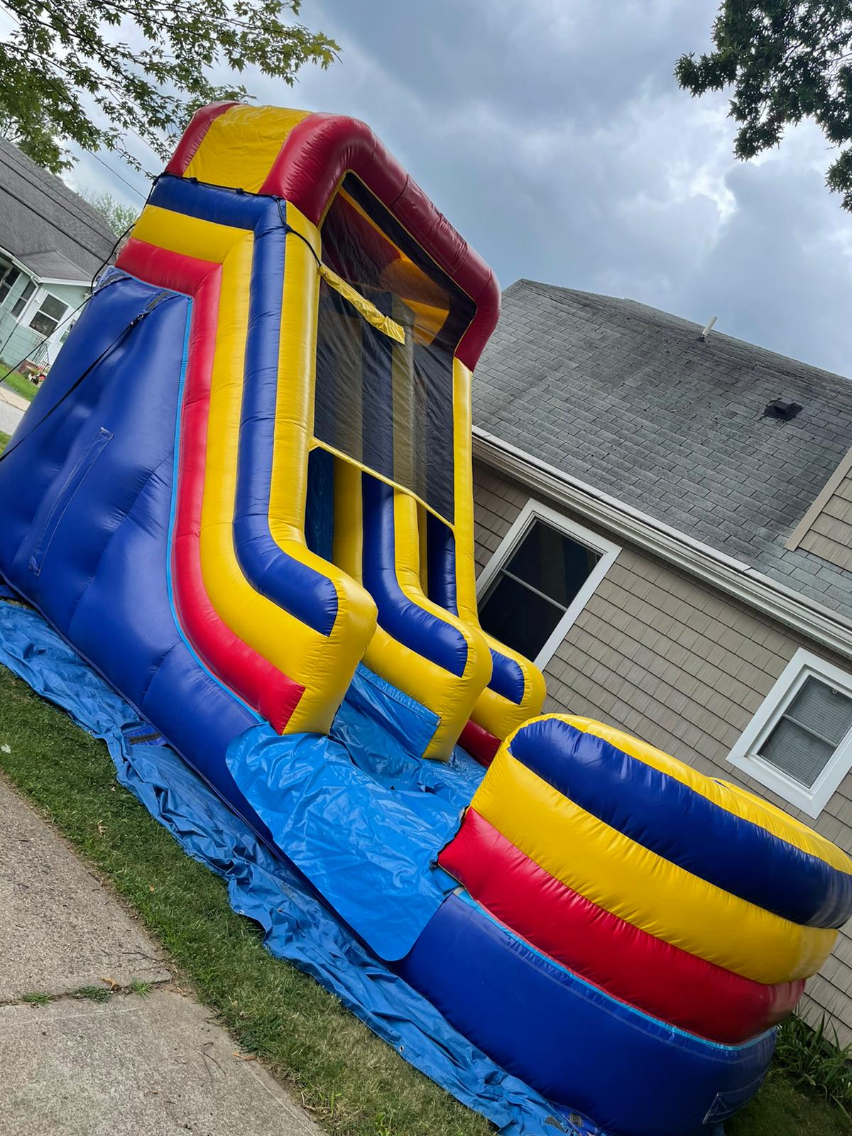 GARAGE SALE (RENT TO OWN) 14' Rainbow Slide - Bounce House Rentals in ...
