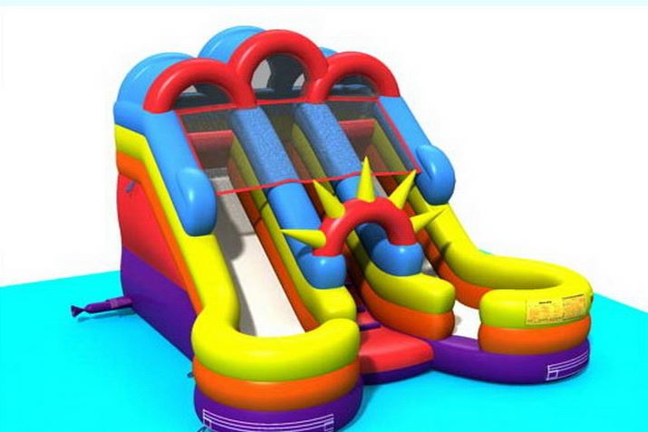16' Double Lane Sun Slide for rent in Sacramento area Slide Rentals
