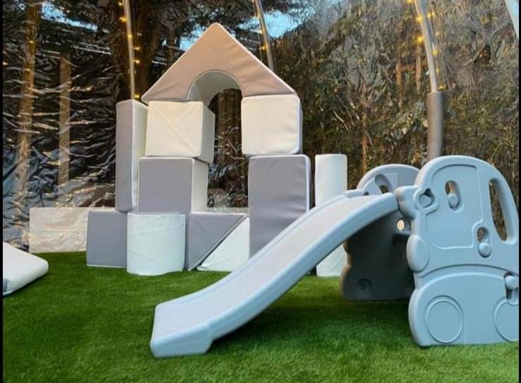 White and Grey Soft Play Set - Event Hire Items for Weddings, Events ...