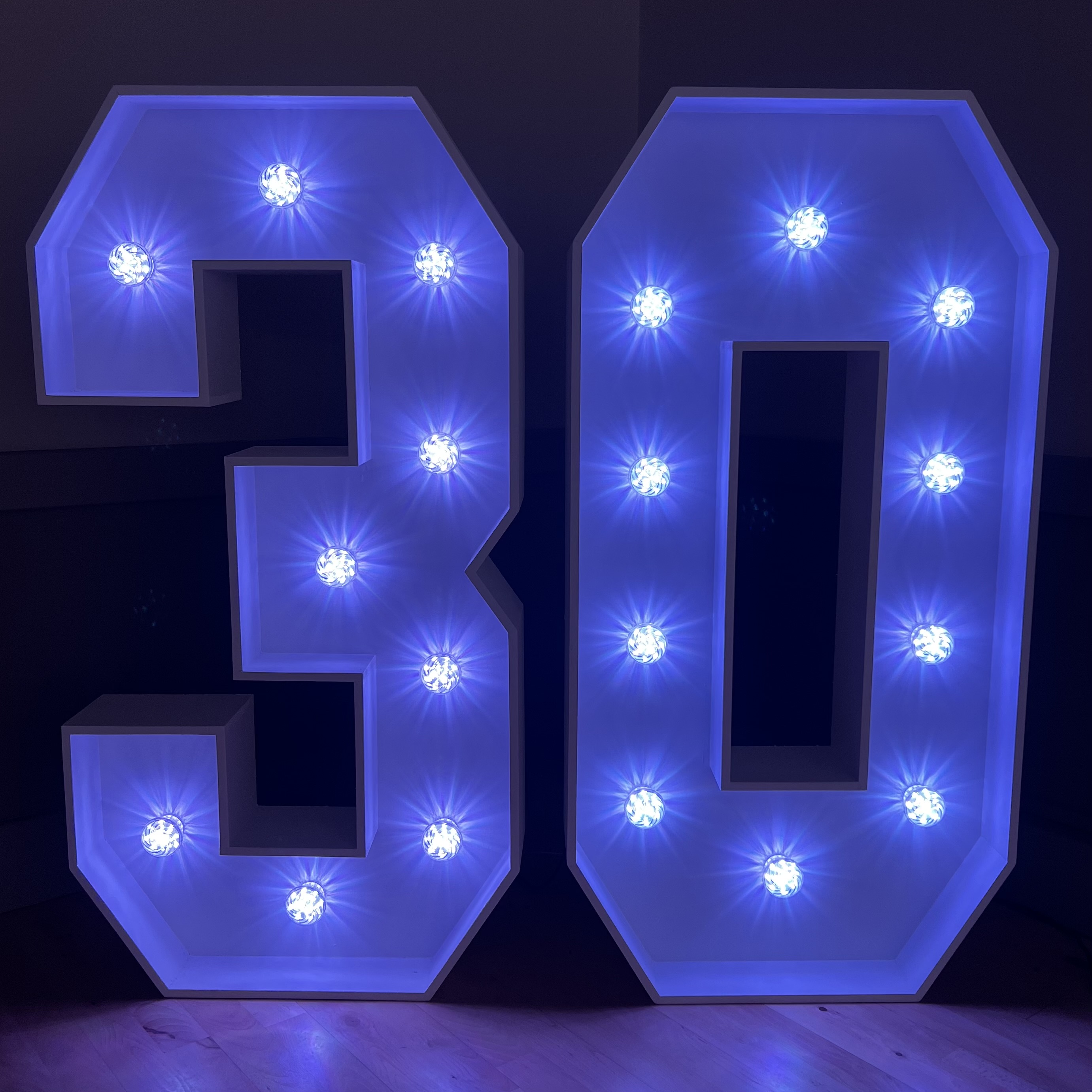 4ft Light-Up LED Numbers - Bouncy Castle Hire in Crowborough, Tunbridge ...