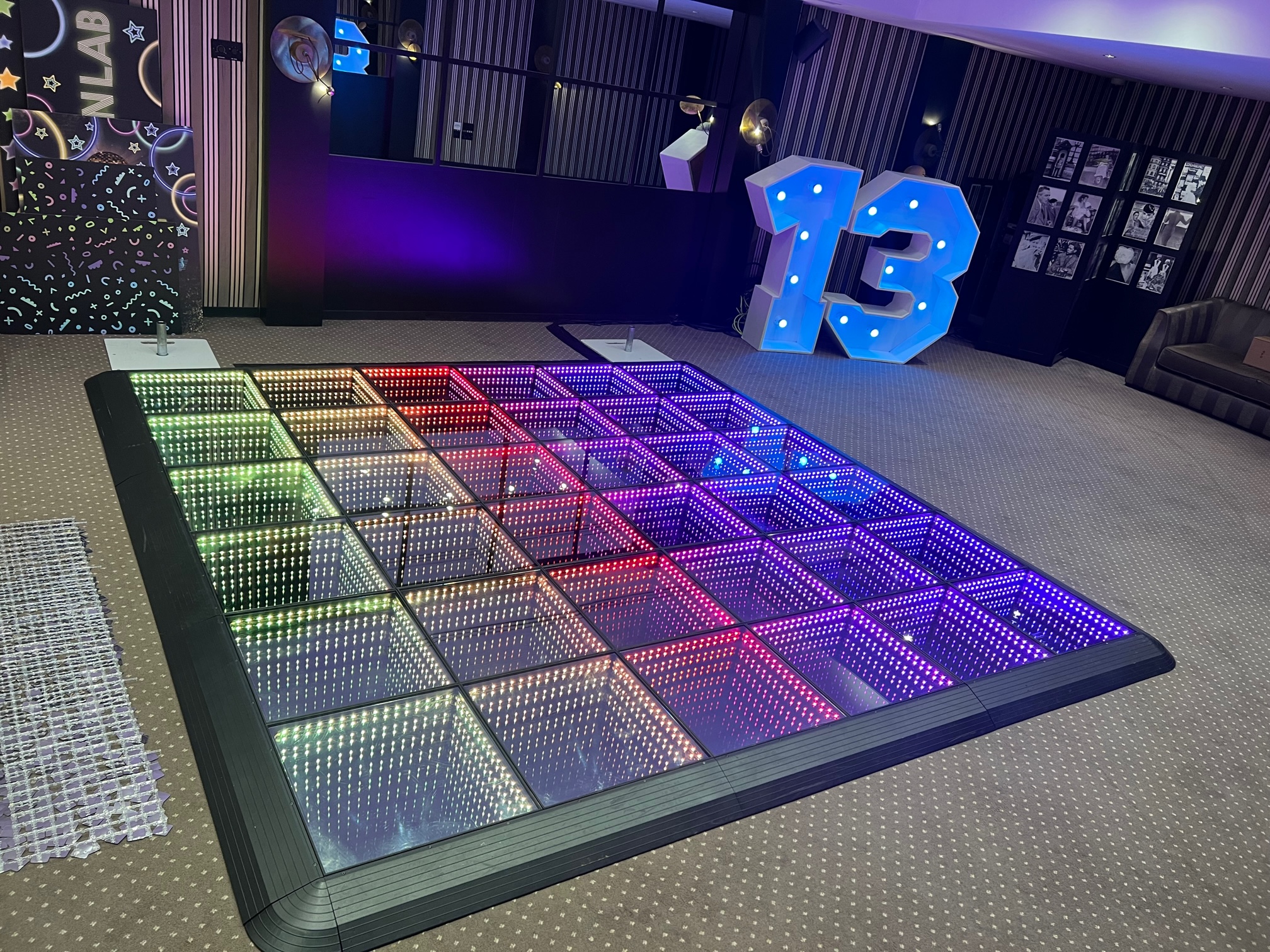 3m x 3m 3D Infinity LED Dance Floor - Event Entertainment in London ...
