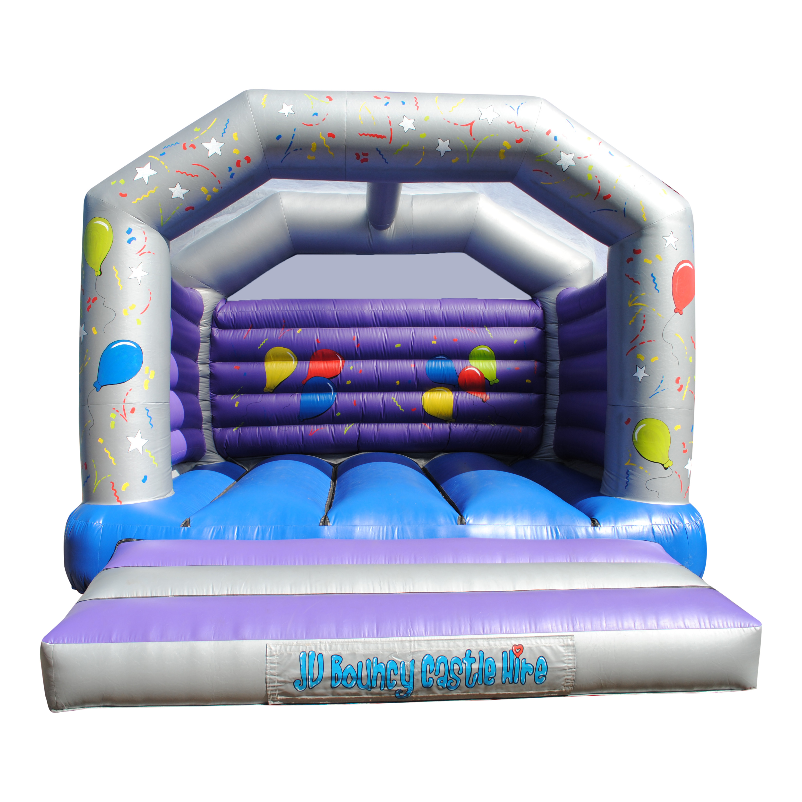 15 x 16ft Celebration Balloon Party Castle - JV Bouncy Castle Hire ...