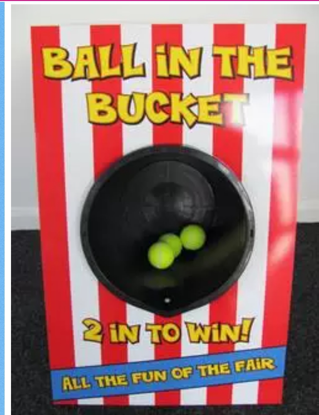 Ball in the Bucket game. - Bouncy Castle Hire in London | Bouncing Bonkers