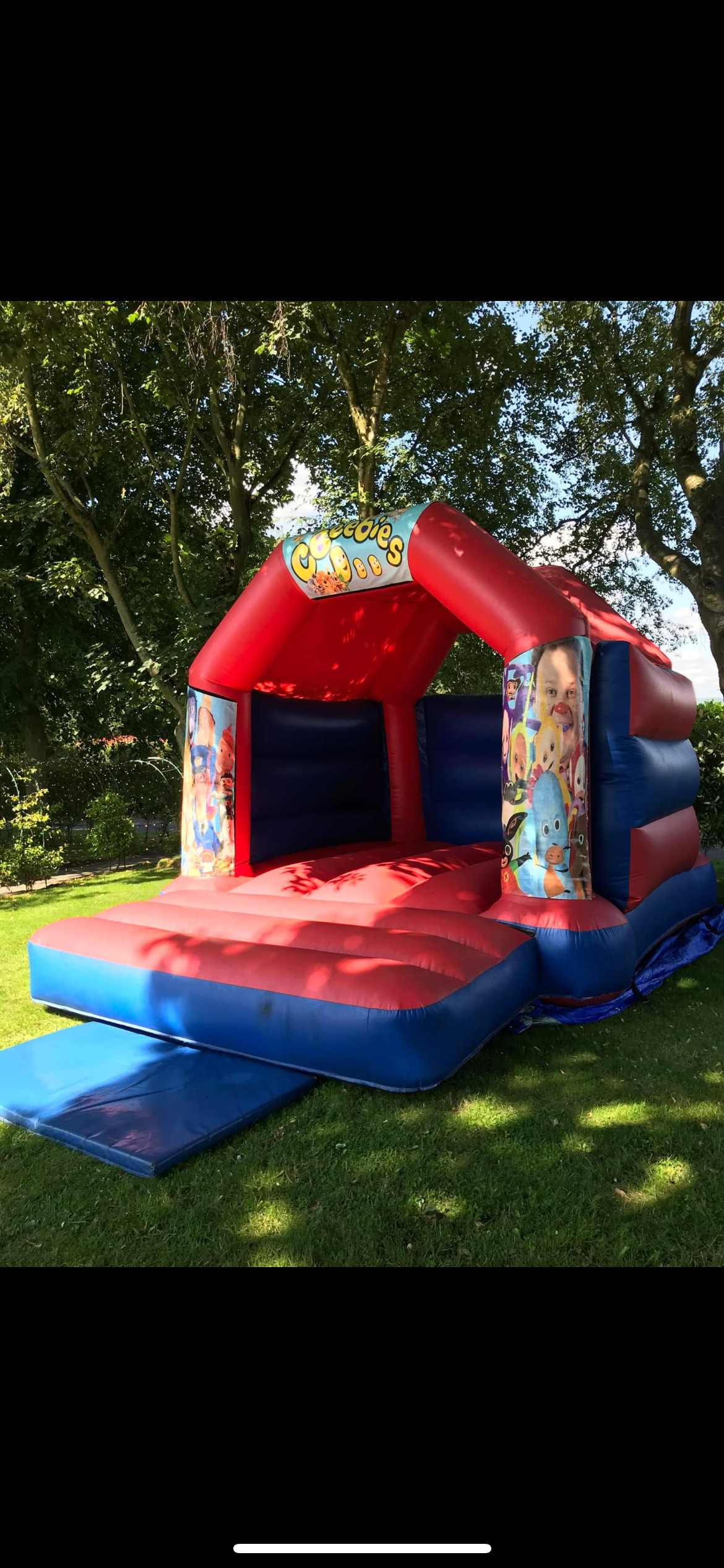 Cbeebies Bouncy Castle Nottingham - Pie & Kels - no deposit required