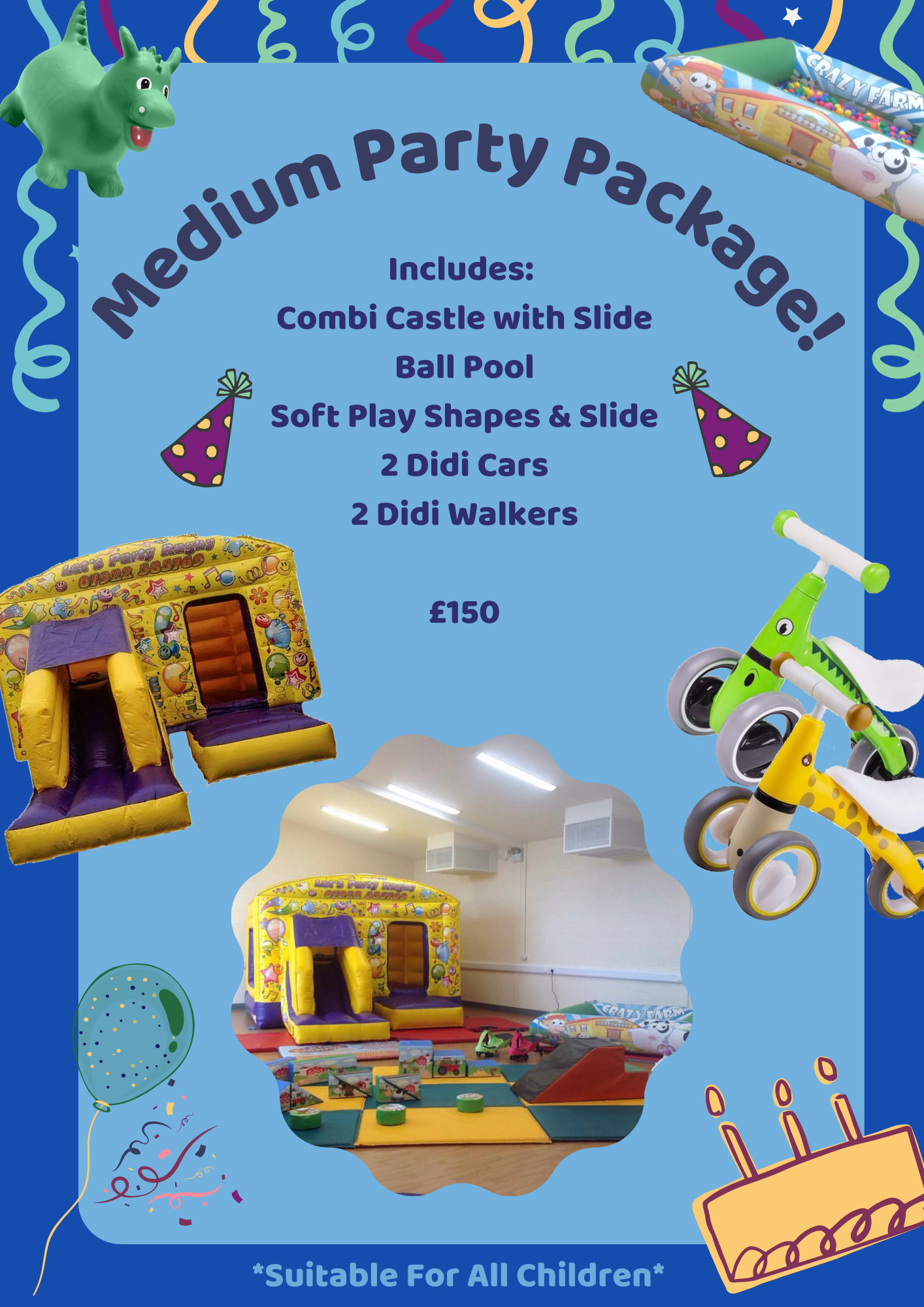 Party Packages - Bouncy Castle Hire in Rugby, Daventry, Coventry ...