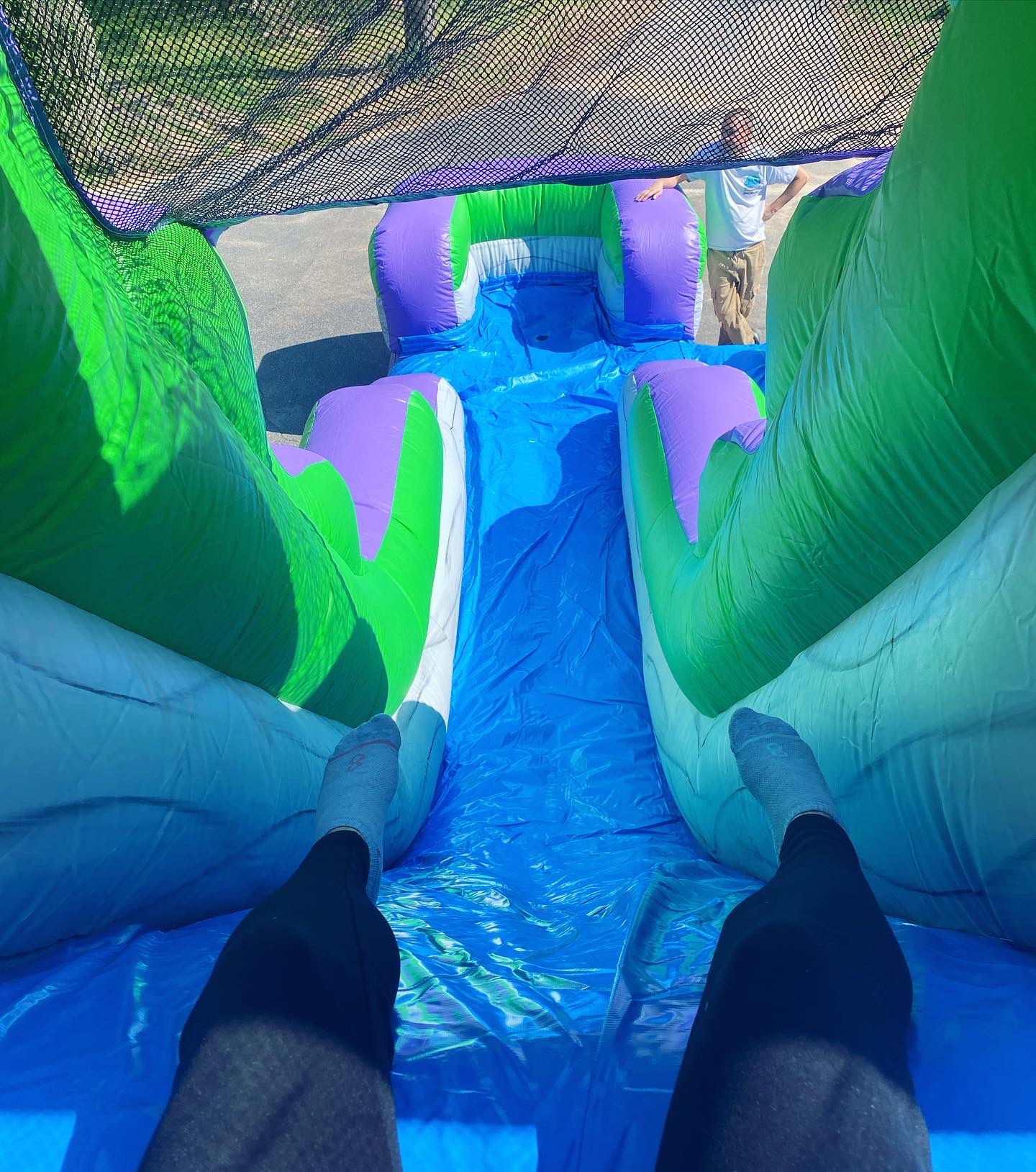 15’ Purple Lagoon Waterslide - Bounce House and Waterslide Rentals in ...