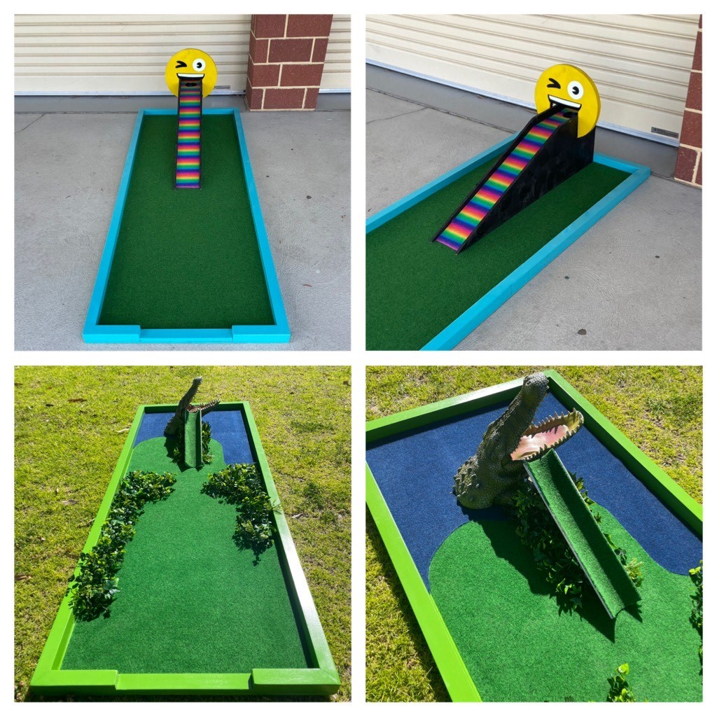 Deluxe Mini Golf - Bouncy Castle Hire in Wangara WA | Perth Amusement ...