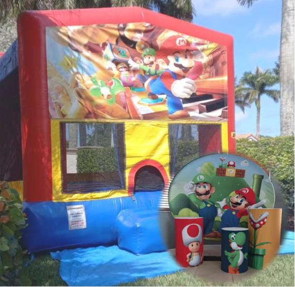 Mario Brothers Bounce House Rental-Miami-Kendall- Hammocks- Discounts-