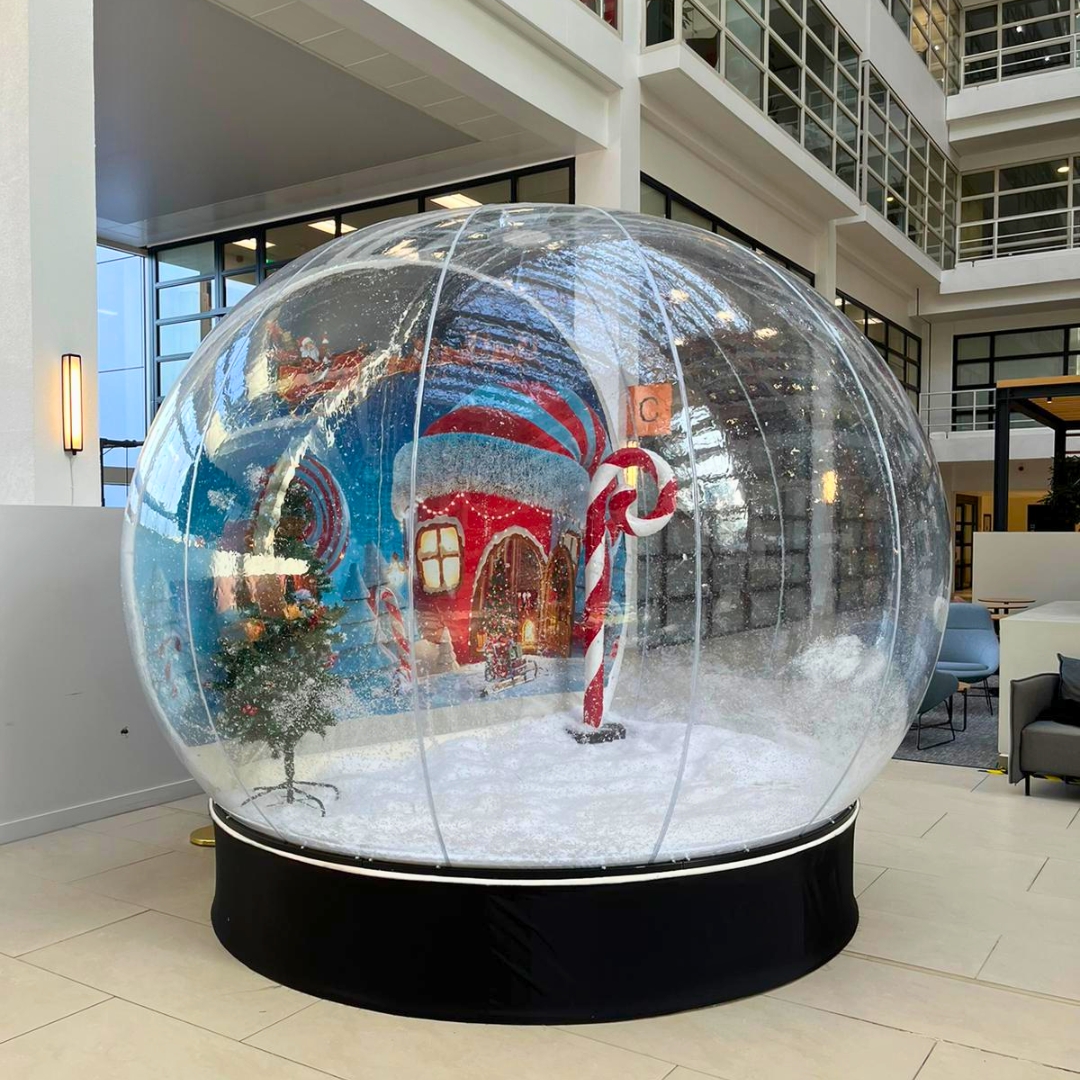 Christmas Hardstanding Snow Globe Hire - Inflatable, Bouncy Castle ...