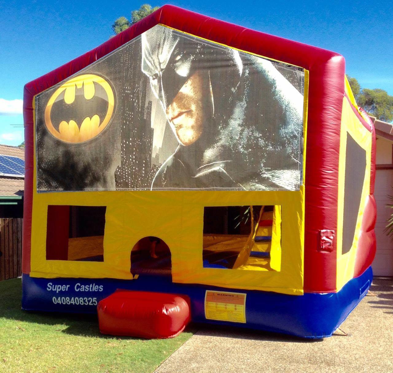 Batman Small Banner Castle - Jumping Castle Hire, Face Painting, Water ...