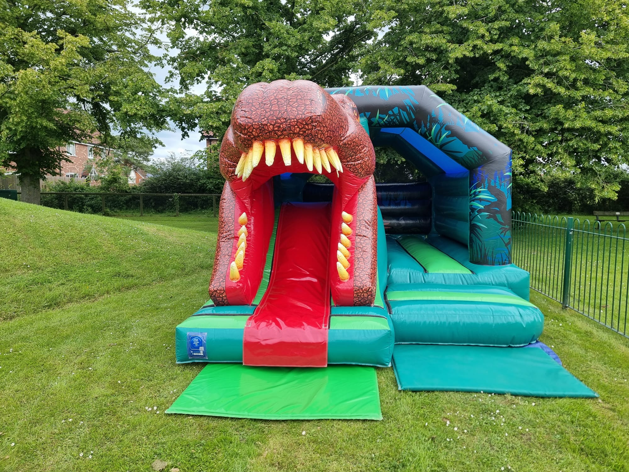 18 x 14 T-Rex Dinosaur Slide Combo (3D) - Hire in Ipswich | BounceBack ...