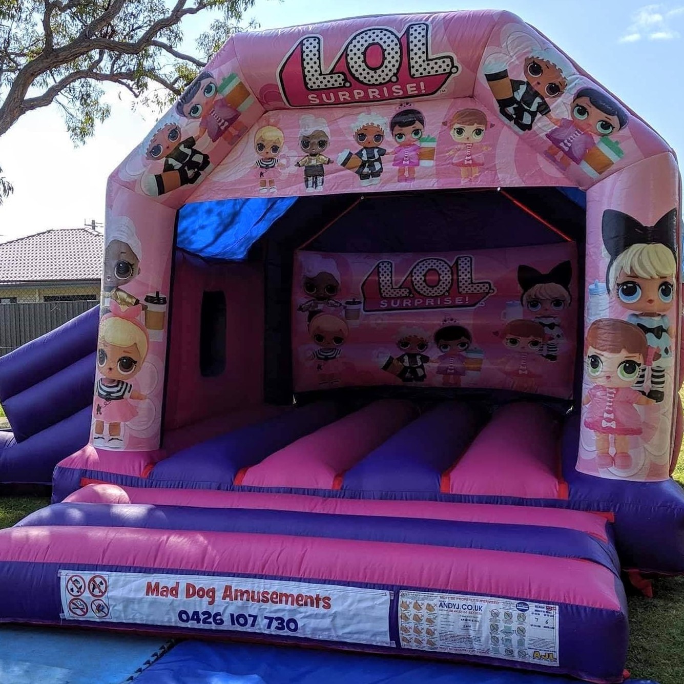 Slide Combo - LOL Jumping Castle - 5.8m x 4.5m - Jumping Castle Hire in ...