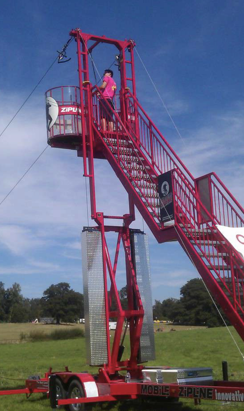 Mobile Zip Line Hire UK, Mobile Zip Wire Hire