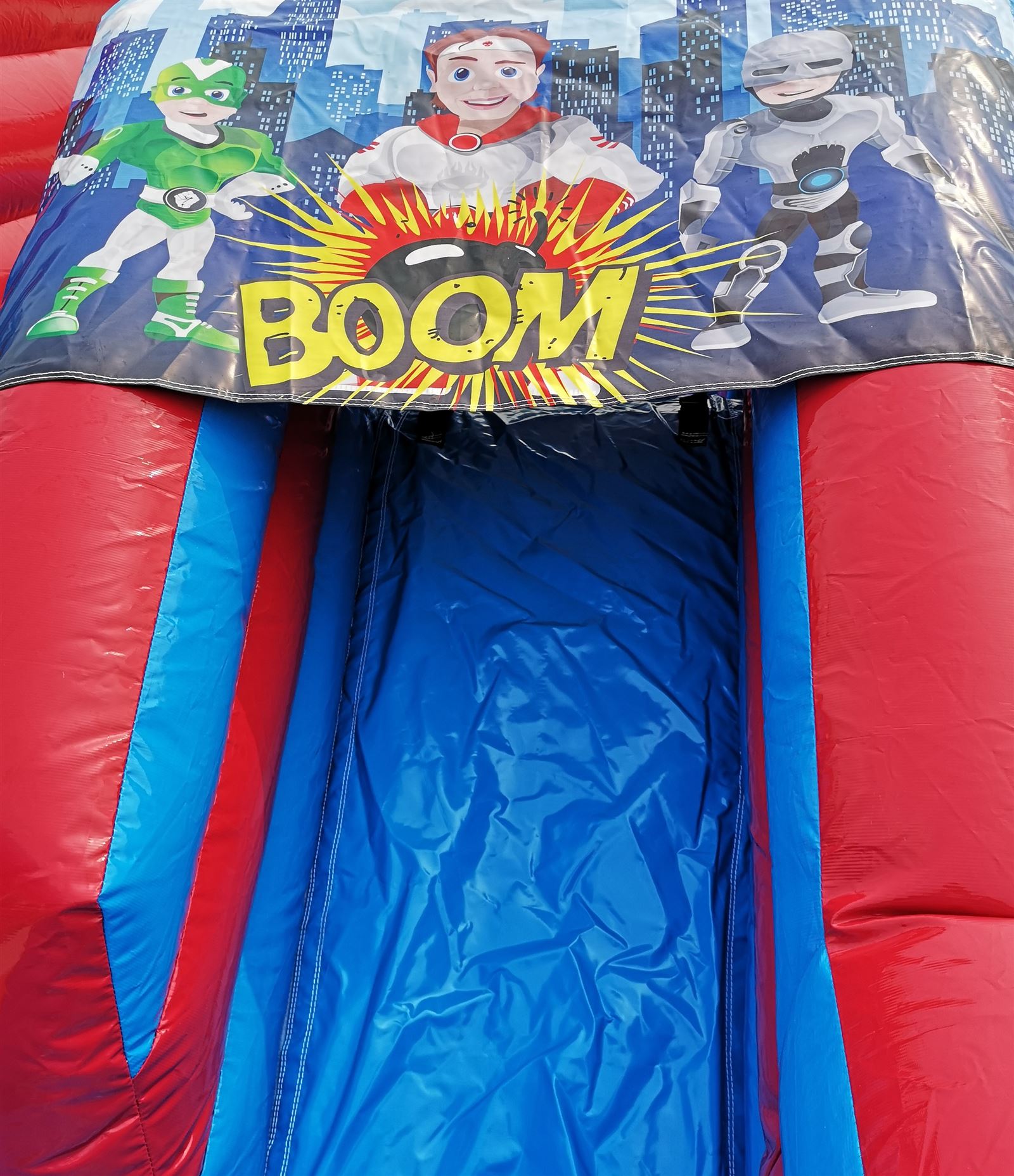 BBOL-116 - 15x15x6.5ft - Playpark - (Red & Light Blue Hero) - Bouncy ...