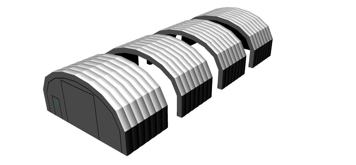 8m x 20m Four Part Building - Inflatable Manufacturer in The UK ...