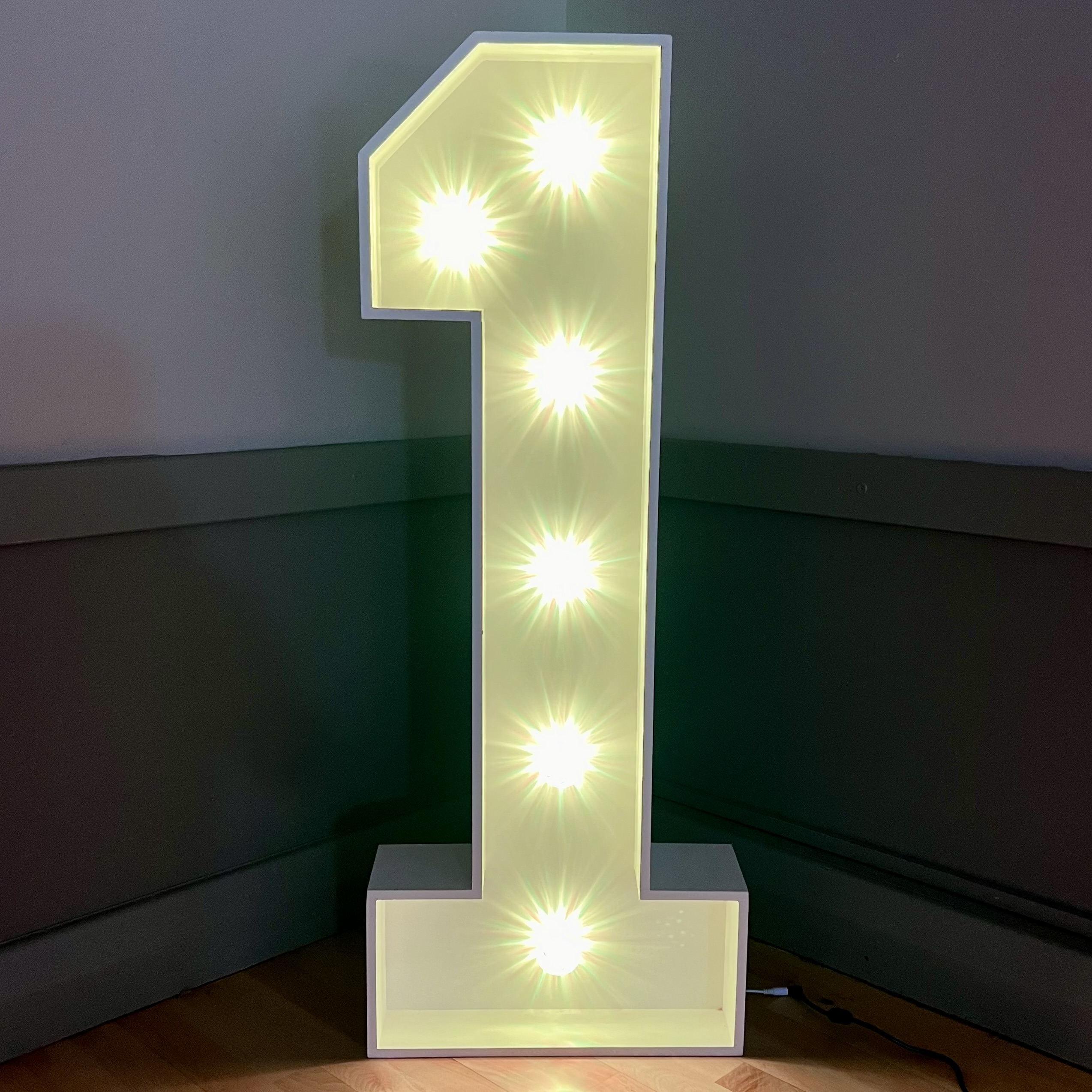 Light-Up LED Number 1 - Bouncy Castle Hire in Crowborough, Tunbridge ...