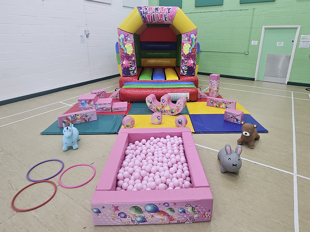 Castle & Soft Play Package 4 Hire Scarborough | Multi-Coloured Castle