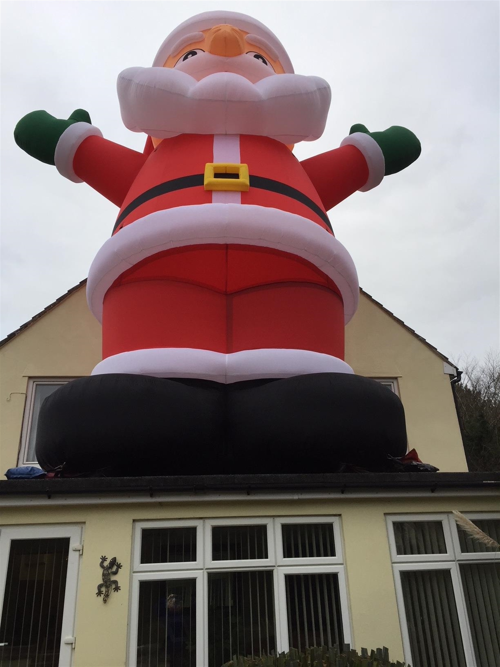 Santa Father Christmas Inflatable 25ft High - Bouncy Castle Hire in ...