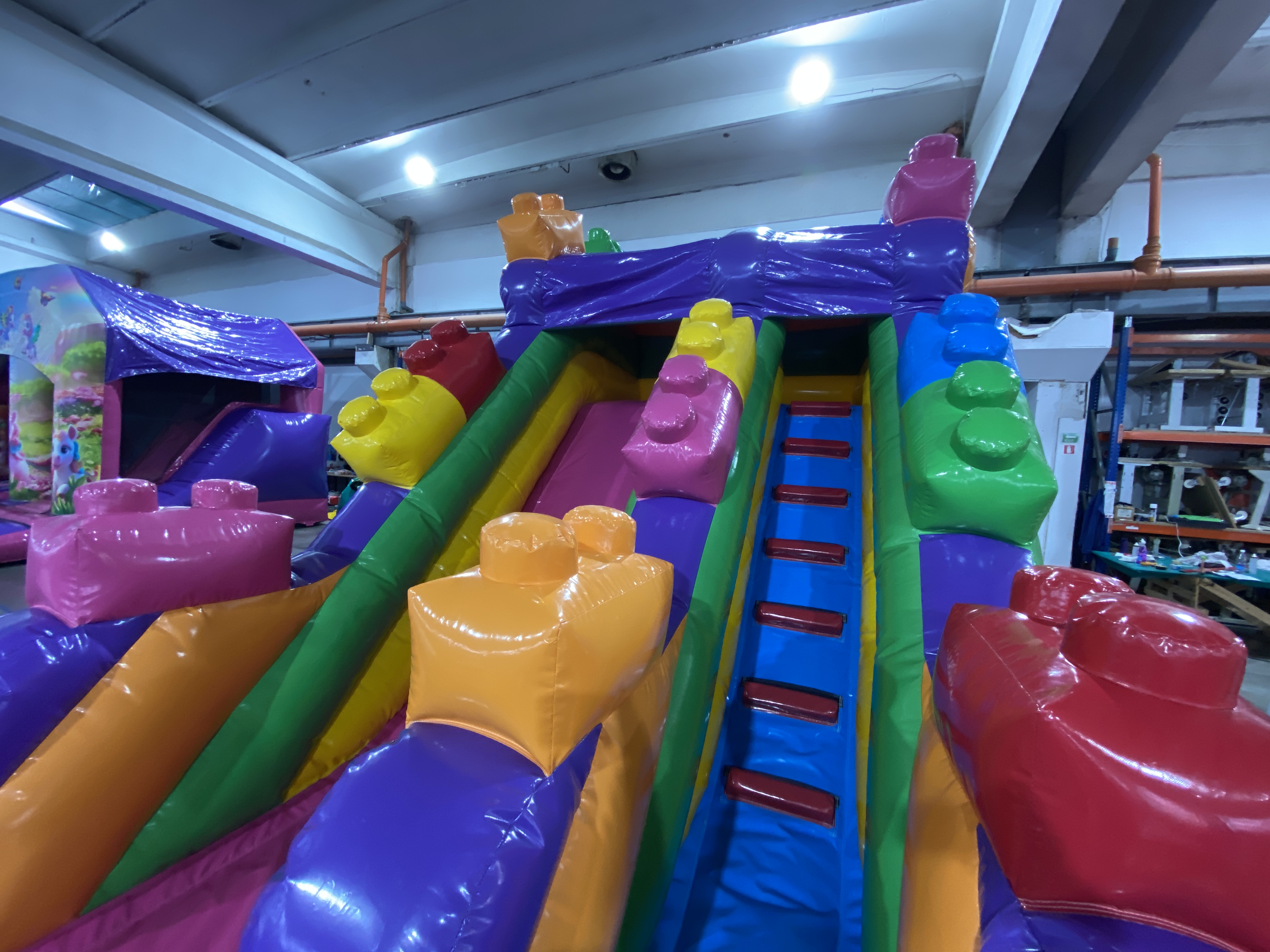 Lego Slide with 3D Lego blocks - Hire in Reading | Kendalls castles