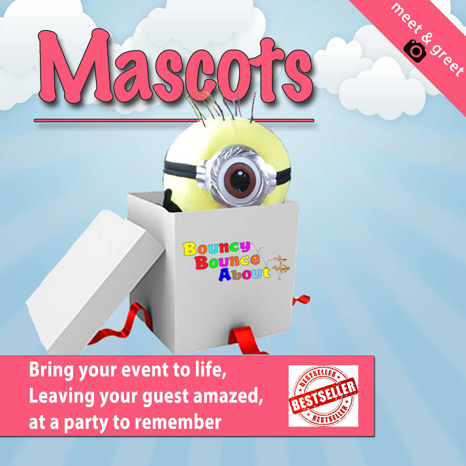 Minion 1 eye Mascot - Event Hire in London | VW Hire