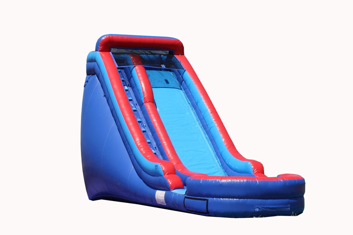 17' Pink Crown Waterslide Single Lane with Pool Red/Blue - Best ...