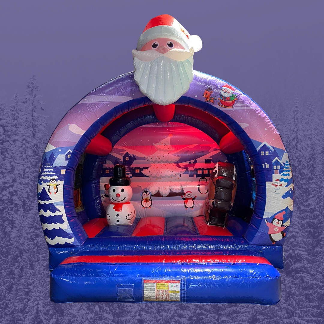 Deluxe Curved Christmas Bouncy Castle - Inflatable, Bouncy Castle ...