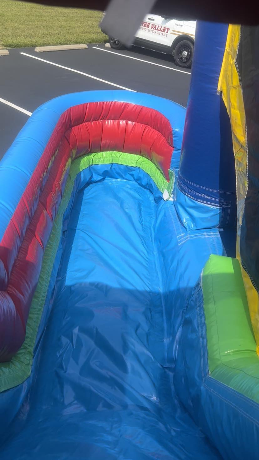 Rainbow Bounce House Combo Dry - Bounce House Rentals in Louisville ...