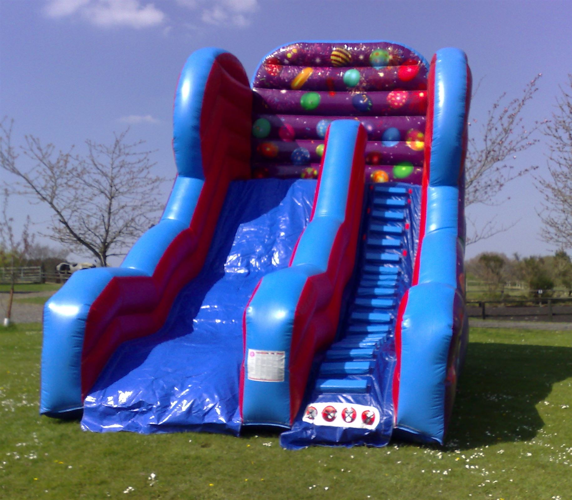 Mega Party themed Inflatable Slide 20ft High - Bouncy Castle Hire in ...