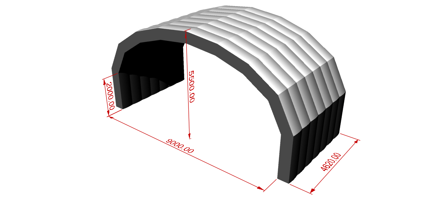 8m x 20m Four Part Building - Inflatable Manufacturer in The UK ...