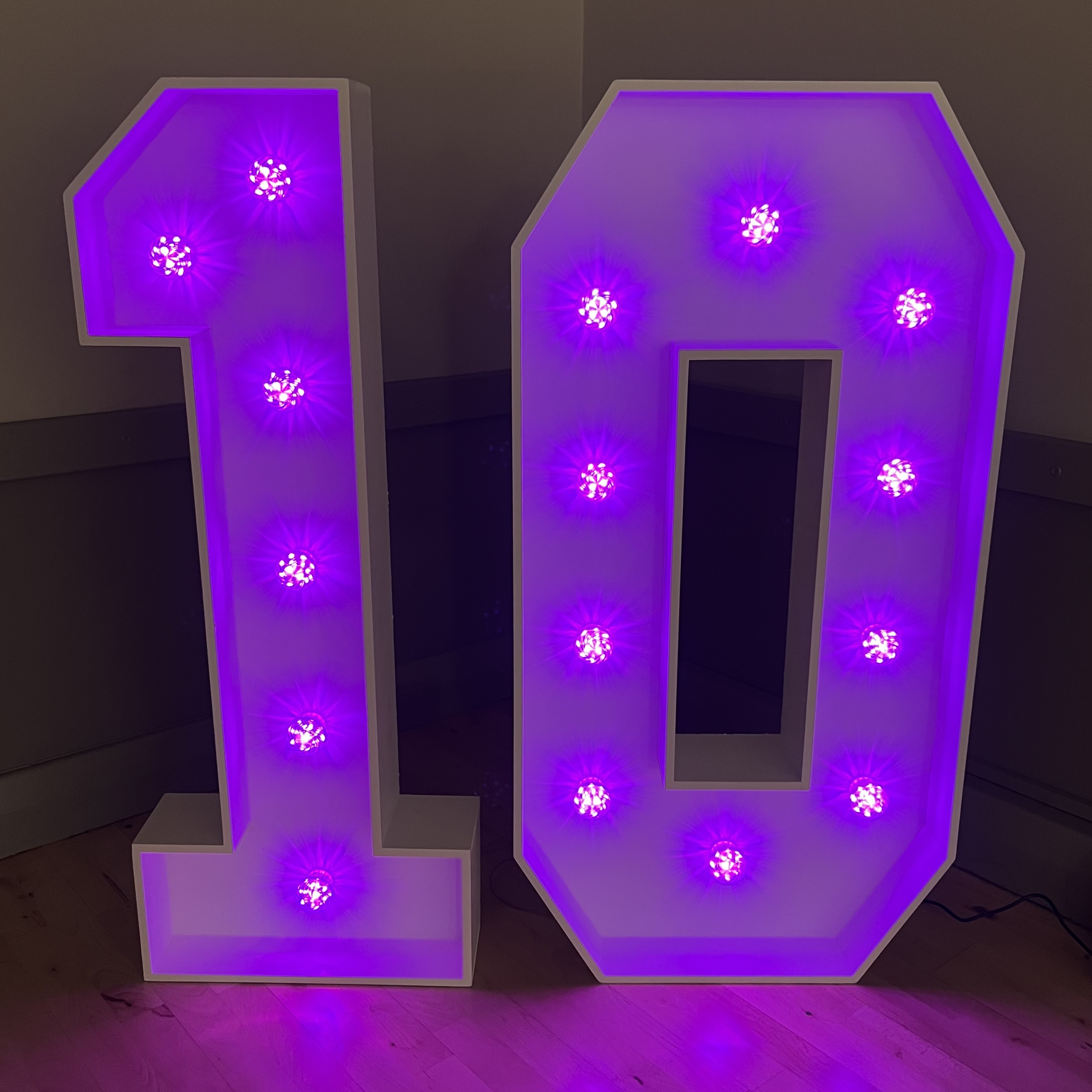 4ft Light-Up LED Numbers - Bouncy Castle Hire in Crowborough, Tunbridge ...