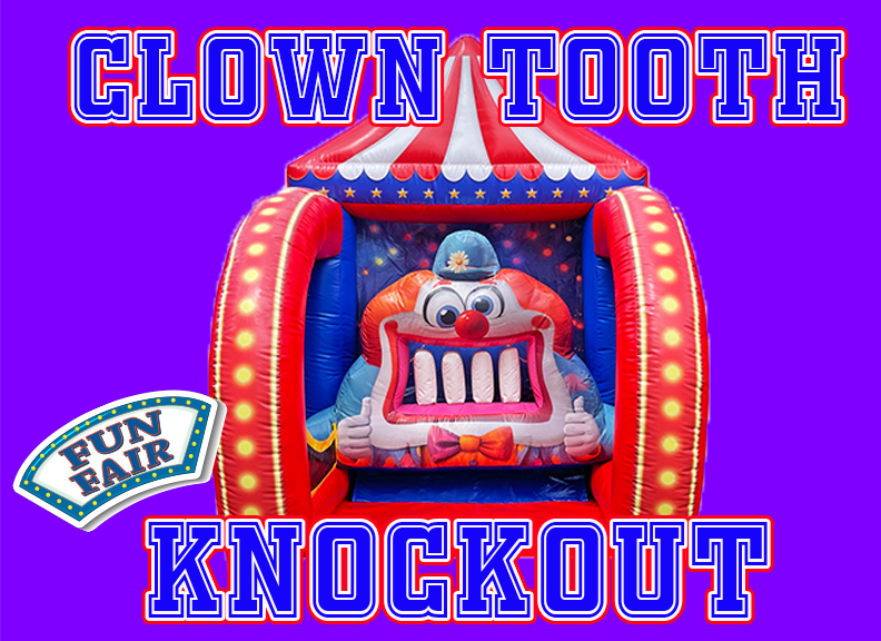 Clown Tooth Knockout Inflatable Game Rental Sacramento | Carnival Game