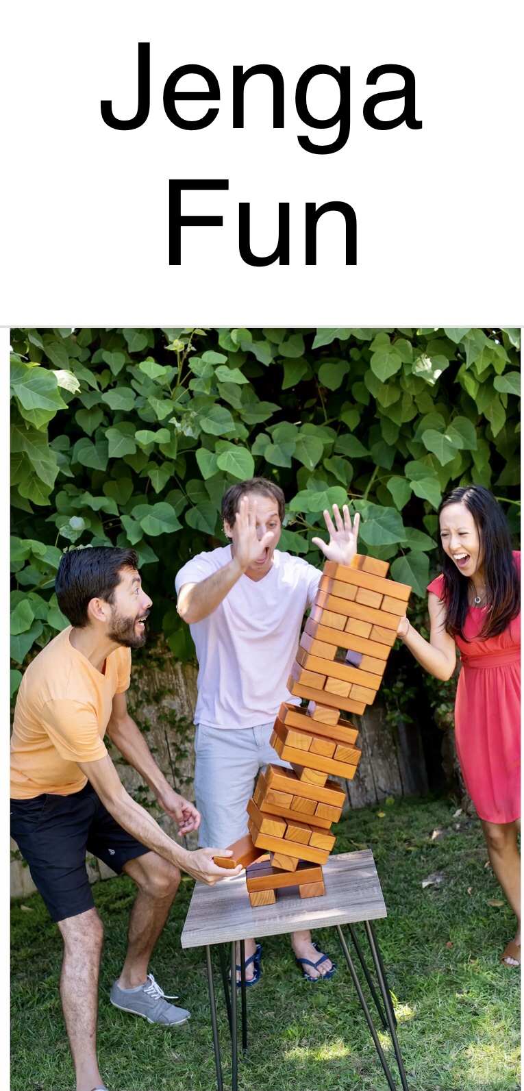 JENGA TOWER OF BLOCKS - Inflatable Hire in Arkansas