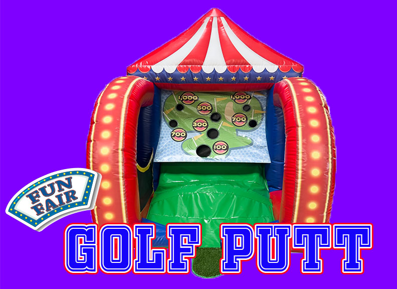 Golf Putt Inflatable Carnival Game Rental | Save with Bundles