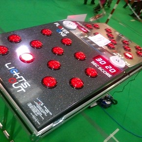 Lights out electronic reaction game