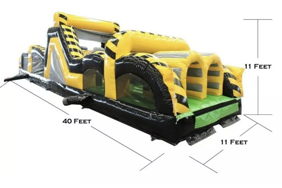 40" Demolition Alley Inflatable Obstacle Course - Best Inflatable Hire ...