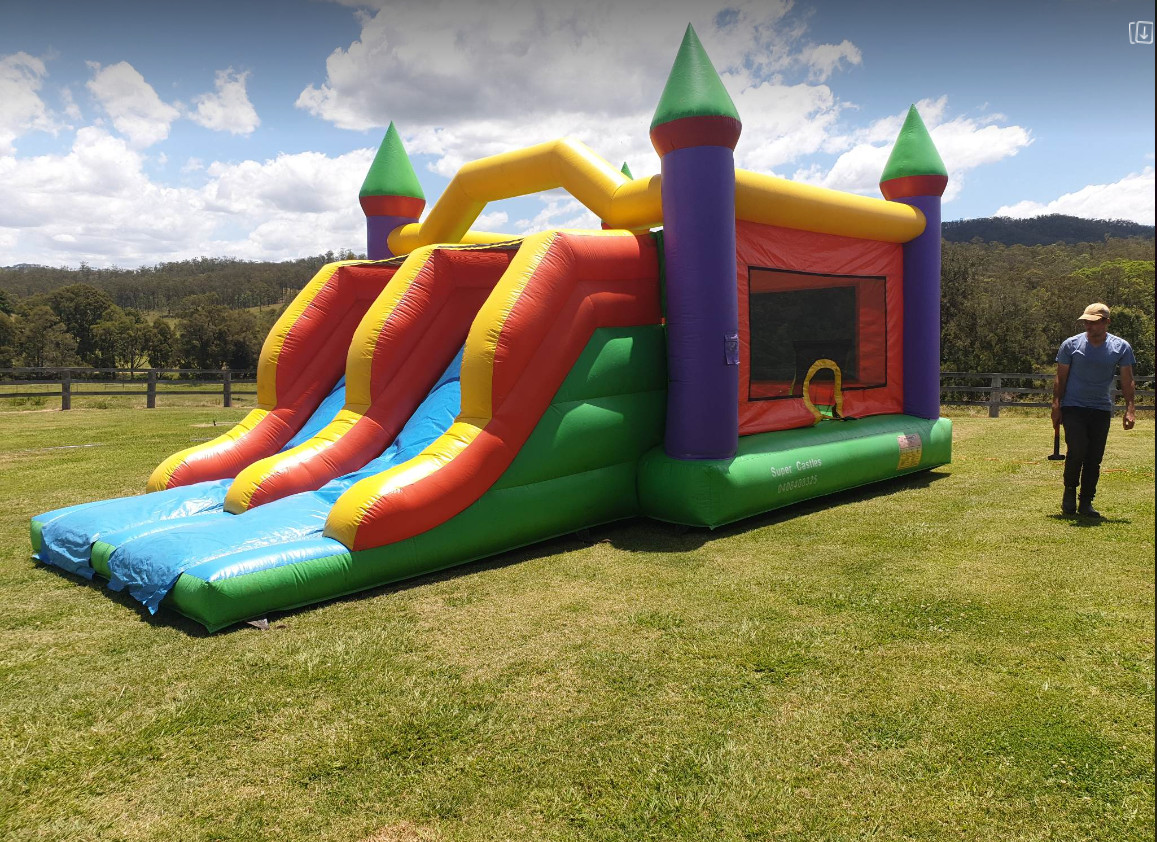 2 Slide Jumping Castle/Slide Combo - Jumping Castle Hire Brisbane ...