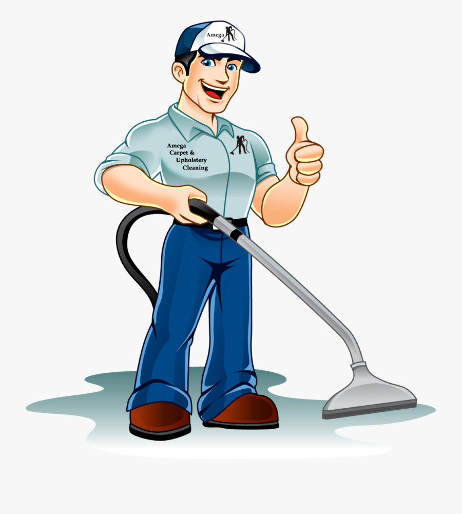 Carpet Cleaning Cartoon Logo